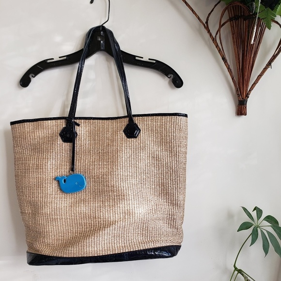 Jonathan Adler | Bags | Rare Vintage Jonathan Adler Duchess Straw Tote ...